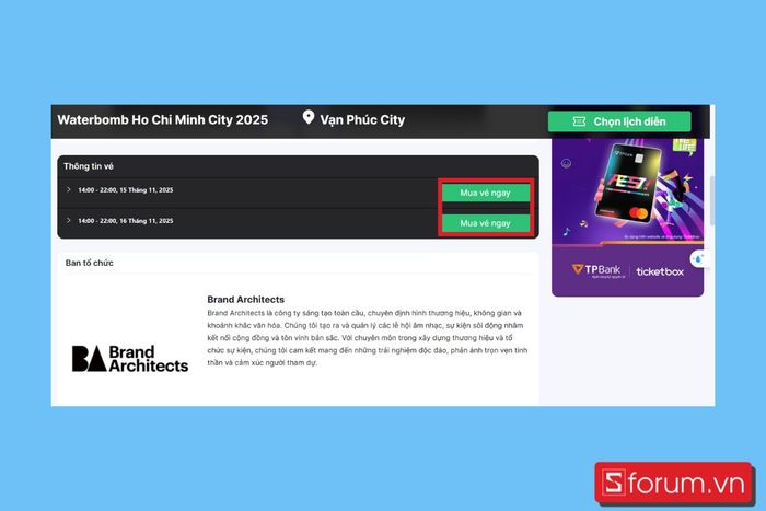 Waterbomb Ho Chi Minh City 2025 là gì? Hướng dẫn cách mua vé dễ dàng?