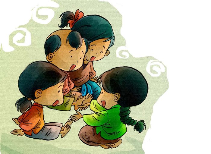 50+ Beautiful Illustrations of Traditional Folk Games