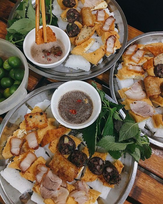 Indulge in the delicious and visually stunning bún đậu mắm tôm dish.
