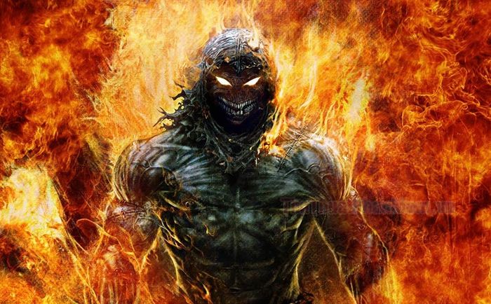 Mesmerizing Devil Face Background