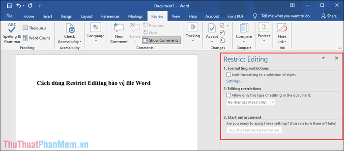 How to Utilize Restrict Editing to Secure Word Documents