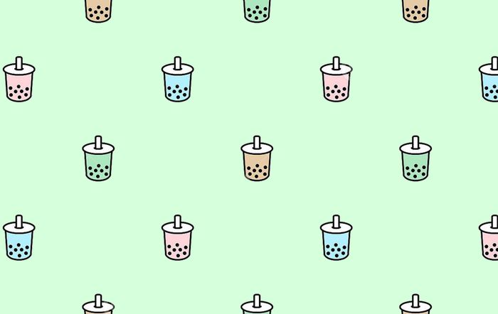 Adorable Bubble Tea Wallpaper