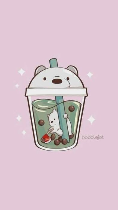 Adorable Bubble Tea Wallpaper