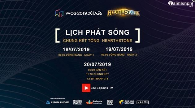 Official Schedule for WCG 2019 Grand Finals