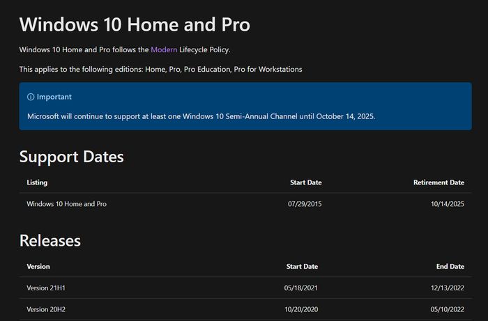 Microsoft xác định ngày kết thúc của Windows 10, Windows 11 sẽ ra mắt vào ngày 24 tháng 6