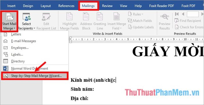 How to Perform Mail Merge in Word 2016