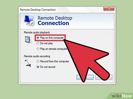 How to Listen to the Sound from a Remote Computer using Remote Desktop