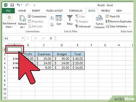 Bí quyết tổ chức dữ liệu trong Excel - Mytour